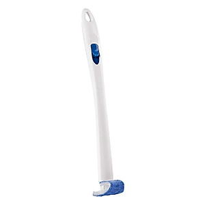 Scotch-Brite Disposable Toilet Scrubber Starter Kit, Disposable Refills with Built-In Bleach Alternative, Includes 1 Handle, Storage Caddy and 5 Refills