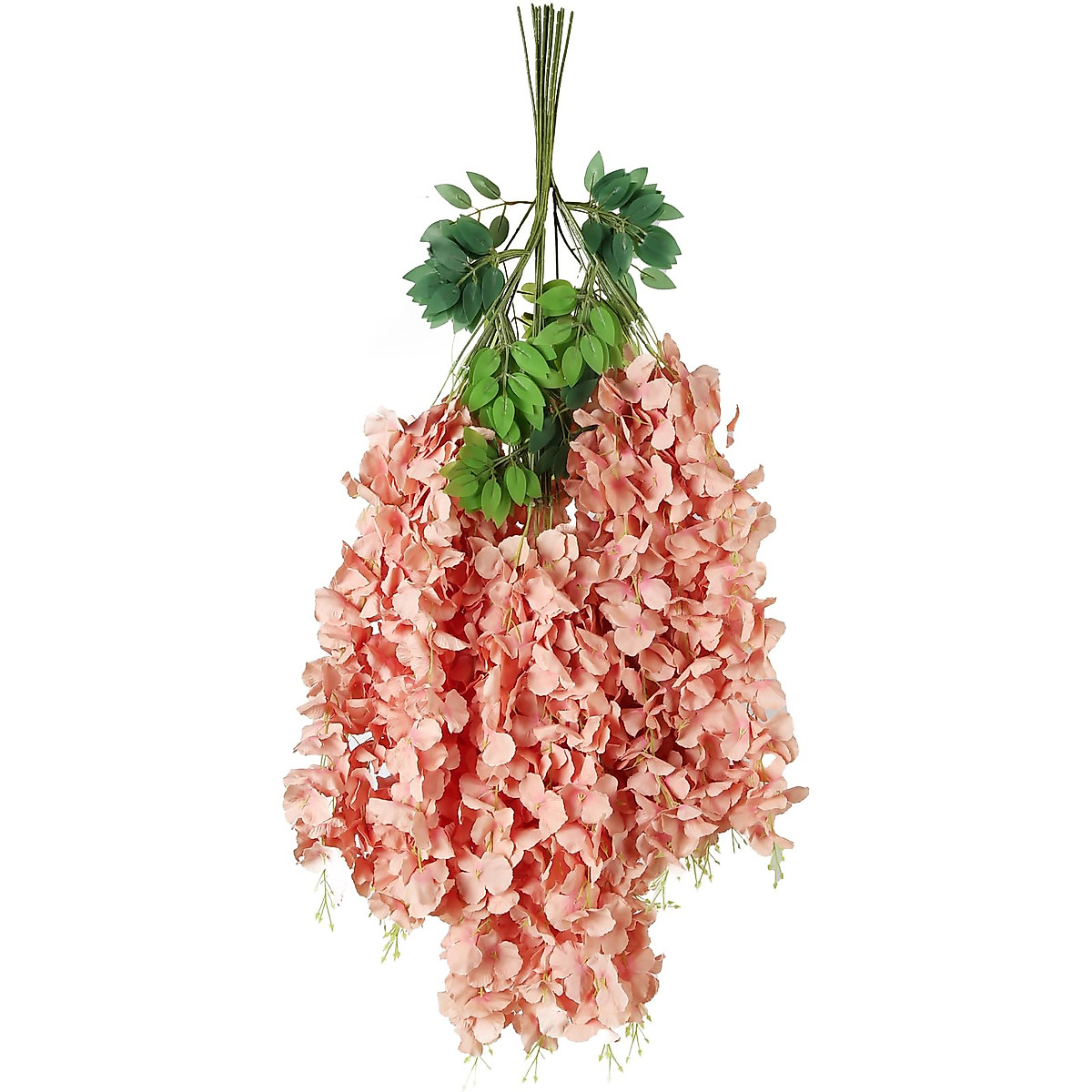 INSUNSIX Purple Wisteria Hanging Flowers, 6 Pack 3.6 Feet Fake Wisteria Garland Silk Wisteria Vine Flower for Wedding Party Garden Outdoor Home Decor (Purple)