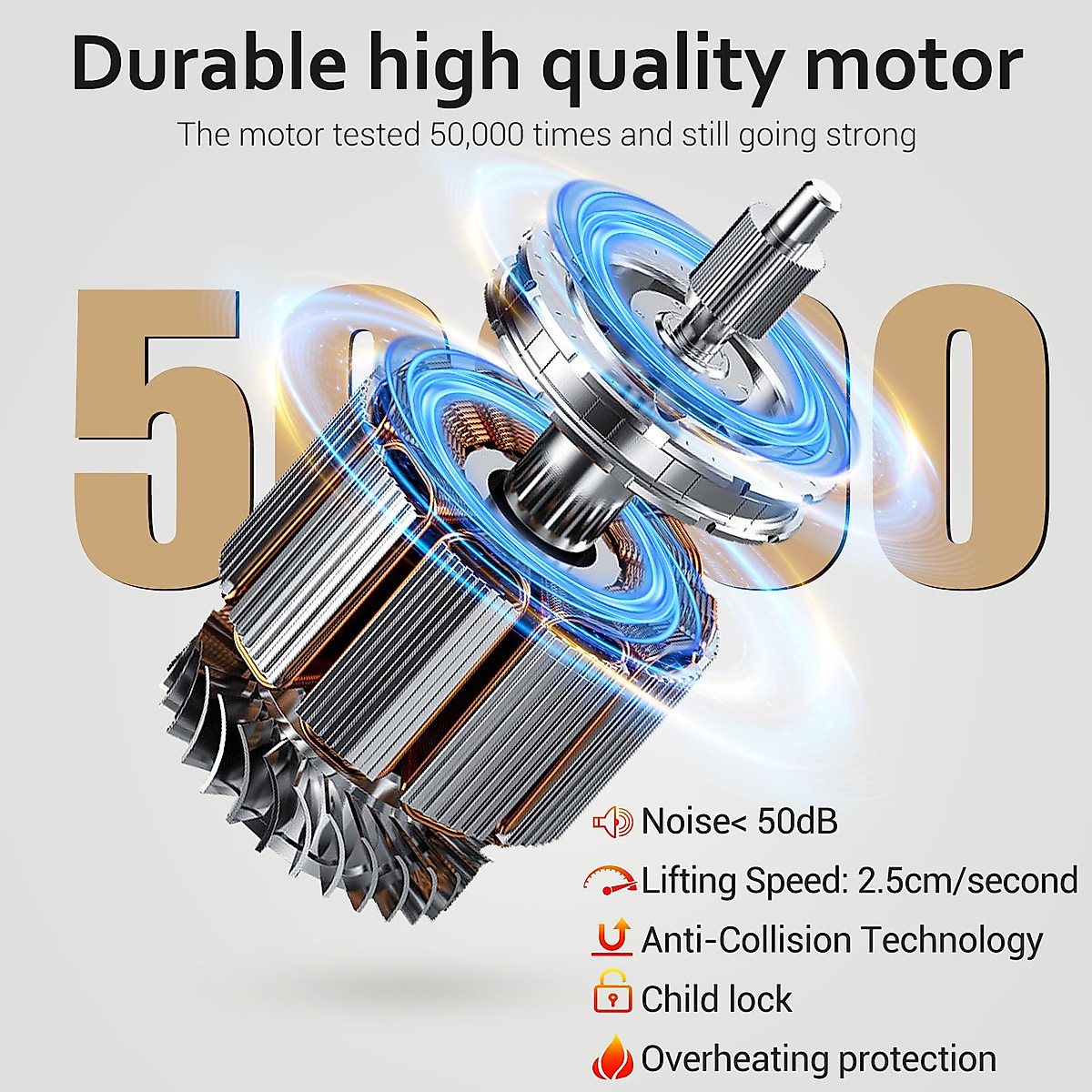 farexon 55 x 24 Inch Electric Standing Desk Adjustable Height, Sit-Stand Desk with Oversized Mouse Pad， Double Crossbeam Structure, Four Preset Heights, 27''-45'' Lifting Range Stand up Desk