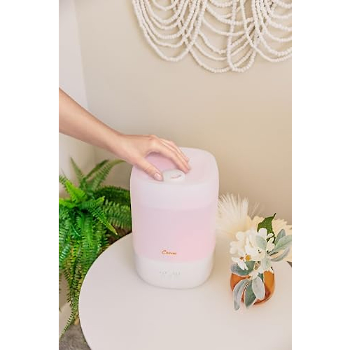 Crane Ultra-Quiet 3-in-1 Humidifier, Essential Oil Aroma Diffuser & Soothing Sleep Light - Compact 1 Gallon Capacity with Adjustable Night Light & Fragrance Tray - Ideal for Bedroom and Office