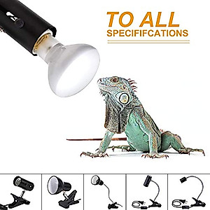 WUHOSTAM 2 Pack 100W Reptile UVA Infrared Heat Lamp, Basking Spot Bulb Soft White Light, Simulated Natural Sunlight Heating Lamp for Lizard,Tortoise,Bearded Dragon, Hedgehog,Reptiles and Amphibians