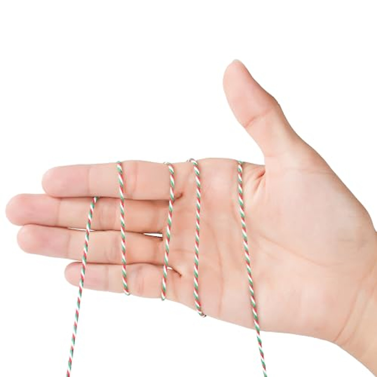 XKDOUS 1476ft 3 Rolls Bakers Twine, 2MM Natural Cotton String for Christmas Craft, Gift Wrapping and Home Decor(3 colors)