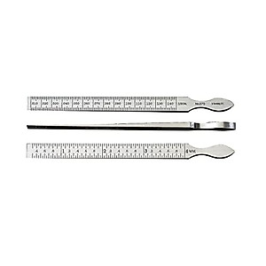 Starrett 270 Taper Gage, 010-.150-Inch/0.3-4mm Range, 001-Inch/0.05mm Graduations, 6-1/4-Inch/160mm Length