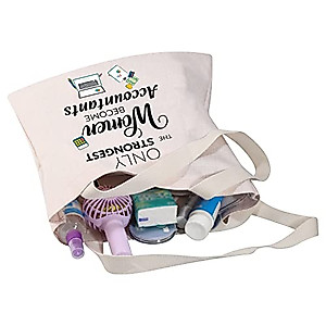 MBMSO Accountant Tote Bag CPA Gifts Accounting Gifts for Female Accountant Bag Accountant Graduation Gifts Shoulder Bag (Accountant Tote Bag)