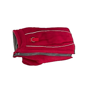 BoxDog Polar Fleece Warm Dog Jacket I Cold Weather Dog Coat | Dog Jackets Size XS, Small, Medium, Large, XLarge, XXL (Large, Red)