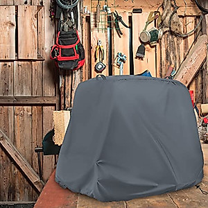 TORUTA Miter Saw Cover 600D Heavy Duty Oxford Cloth 27.55"Lx23.62"Wx27.55"H Water and Sun Protective Cover for Composite Wood Saws