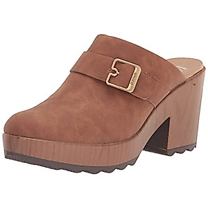 Dr. Scholl's Shoes Women's Wake Up Clog Mules, Honey Synthetic, 8.5