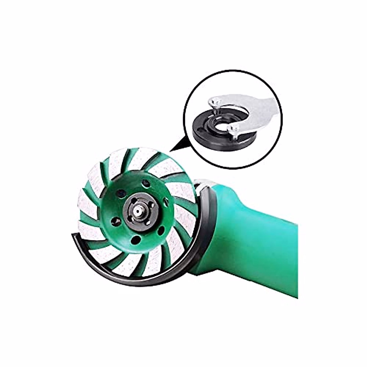 Angle Grinder Wrench Spanner Metal Lock Nut Fits Dewalt Milwaukee Makita 193465-4 Bosch Black & Decker Ryobi 4.5" 5" 5/8-11