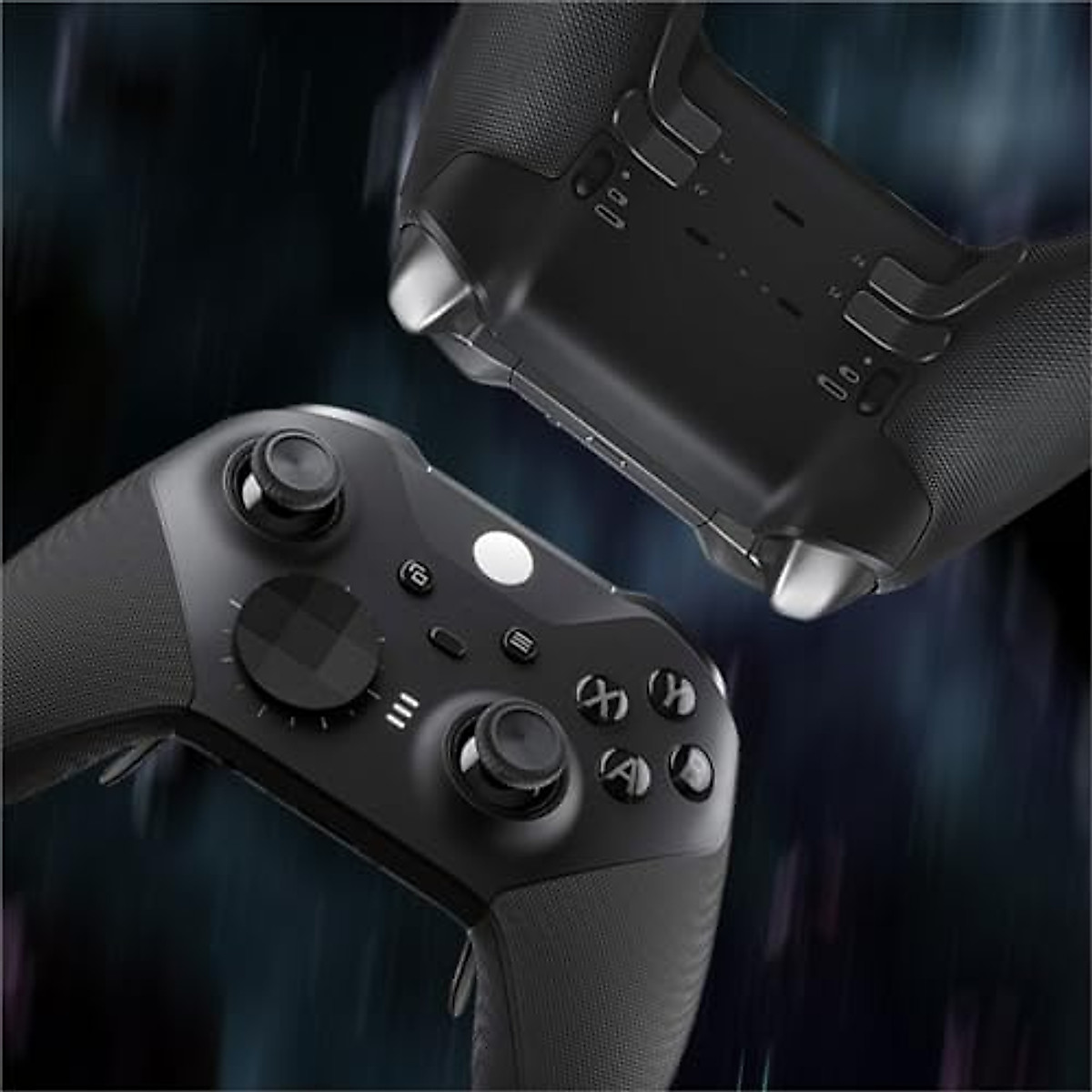 Mcbazel 13 in 1 Metal 6 Swap Thumbsticks Joysticks, 4 Trigger Paddles, 2 D-pads with Adjustment Tool and Carry Case for Xbox One Elite Series 2 Controller - Black