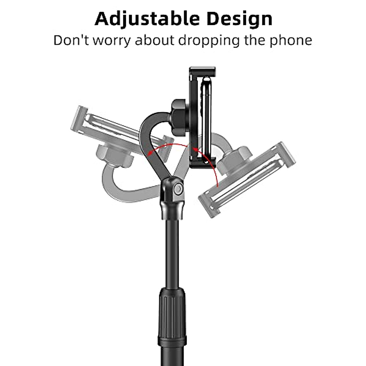 Lawdiey Cell Phone Stands, Multifunctional Mobile Phone Bracket Live Broadcast Bracket Adjustable Height Mobile Phone Telescopic Portable Bracket Live Bracket