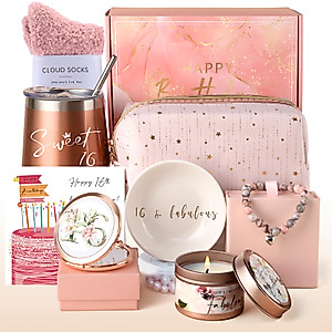 16th Birthday Gifts for Girls, Sweet 16 Birthday Gift Ideas, Gifts for 16 Year Old Girl, Happy 16th Birthday Gifts for Girls Daughter, Niece, Granddaughter, Best Friends Female Sister Bestie