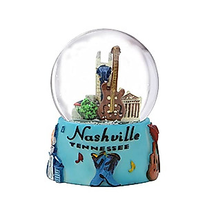 Nashville Snow Globe Landmarks and Icons 3.5 Inch Tennessee Souvenir