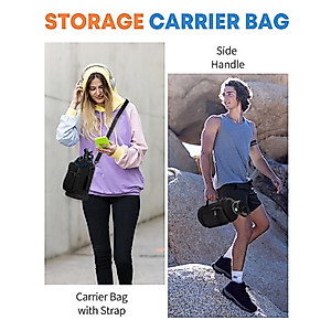 Half Gallon Insulated Water Bottle - Combo Carrier Bag with Strap, Paracord Handle, Straw & Flex Cap, Silicon Bottle Boot, Large Water Bottles 64 oz, Sweat Proof Metal Vacuum Flasks 1/2 Gallon Jug