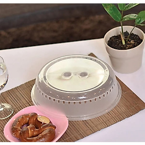 Microware Food Cover, Microwave Food Cover Splatter, 10.5 x 10.5 x 2.625 Inch, Food Cover, 1 PC