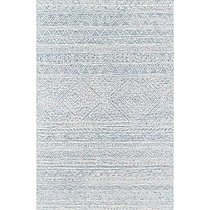 Momeni Mallorca Light Blue Area Rug Area Rug, 2' x 3' Sized Rug for Entry Way, Bathroom, and Kitchen