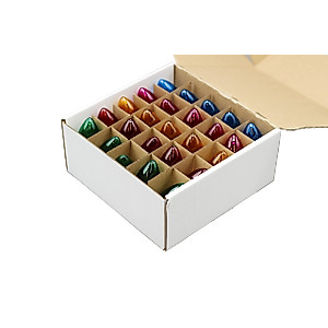 25 Pack C9 Christmas Replacement Light Bulbs - Steady Burning - 7 Watt, Extended Life, Nickel Plated E17 Base - Great for Christmas Lights, Decorative Incandescent Lights (Transparent Multi)