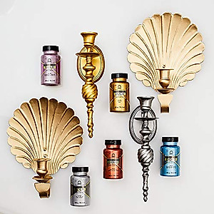 FolkArt Gold Assorted Easy to Apply DIY Crafts, Art Supplies with A Metallic Finish Treasure Paint 2 Fl Oz 59 Ml (Pack of 1)