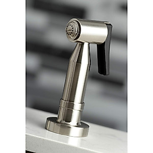 Kingston Brass KS8288DKLBS Concord Bridge Kitchen Faucet, Brushed Nickel