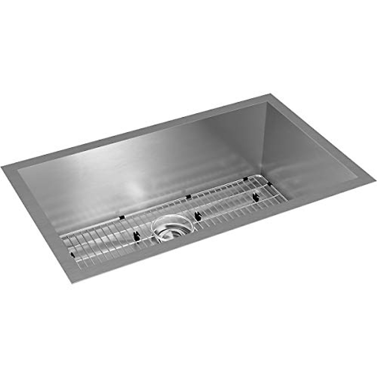 Elkay Crosstown 16 Gauge Stainless Steel, 30-1/2" x 18-1/2" x 10" Single Bowl Undermount Sink Kit