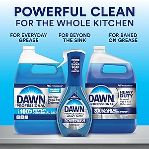 P&G PROFESSIONAL Dawn Dishwashing Liquid Soap Detergent, Bulk Degreaser Removes Greasy Foods from Pots, Pans and Dishes in Commercial Restaurant Kitchens, Regular Scent, 5 gallon (Packaging May Vary)