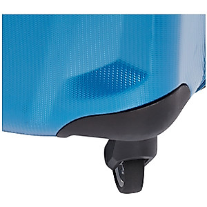 Samsonite Winfield 3 DLX Hardside Expandable Luggage with Spinners, Blue/Navy, Checked-Medium 25-Inch