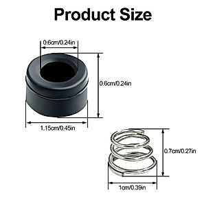 RP4993 Replacement 5 Pcs Seats 5 Pcs Springs Faucet Repair Kit Faucet Stem Assembly for Delta Two Handle Single Handle Faucets