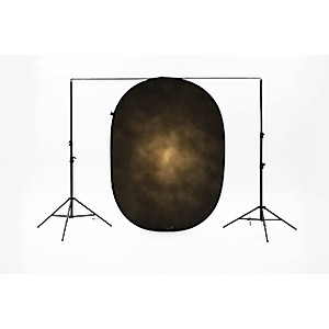 Kate 5x6.5ft Collapsible Backdrop Pop Up Photography Backdrops Grey Brown Portable Background for Headshot, for Portrait Photography, 5x6.5ft