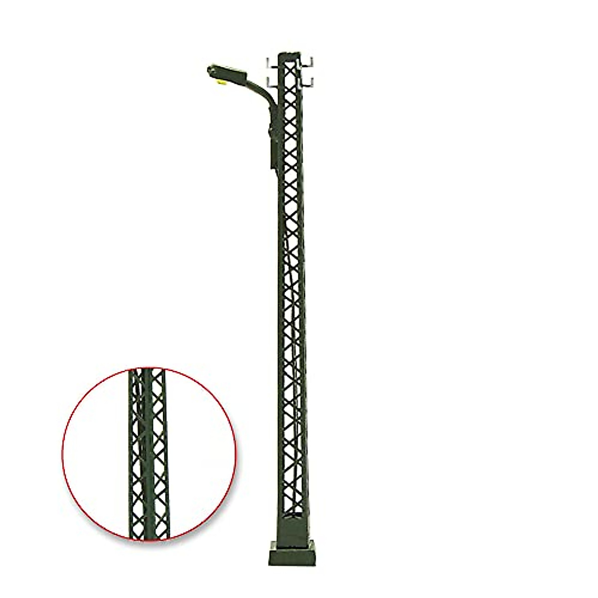 LQS60 3pcs Model Railway Lights Lattice Mast lamp Track Light N Scale 1:160 Layout (N Scale)
