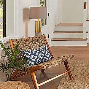 Decor Therapy London Light Oak Seagrass Weave Accent Chair, Natural