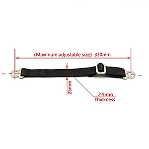 OTOM Rear Adjustable Rescue Strap Tugger Pull Strap Rope for Motorcycle Dirt Bike CRF YZF YZFX WR RMZ C2 (Black)