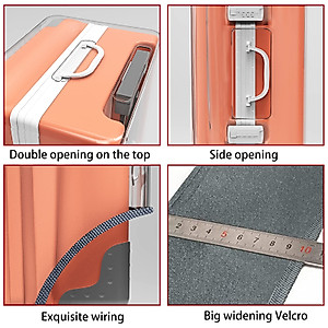 Esholife Clear PVC Luggage Cover Protectors 24 Inch Suitcase Cover for Suitcase TSA Approved 22-25Inch (22.44''H x 16.14''L x 11.41''W)