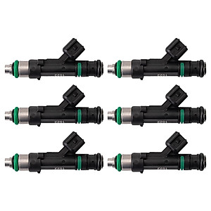 TRQ Fuel Injector Set Compatible with 2008-2010 Chrysler Town Country Dodge Grand Caravan 2007-2011 Jeep Wrangler 2009-2010 Volkswagen Routan