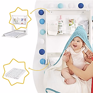 Badabulle Plouf Wall Mounted Changing Table with Changing Mat
