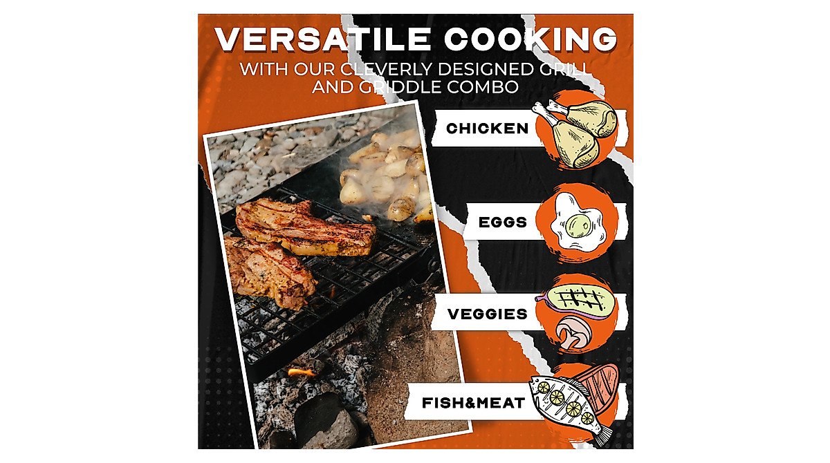 Adventure Seeka Heavy Duty Campfire Grill 24"