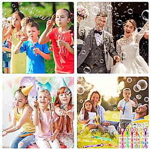 24PCS Unicorn Rainbow DIY Bubble Wands Party Favors 96PCS Stickers for Goodie Bag Fillers Pinata Stuffers Mini Bubble Bulk Smiley Birthday Party Supplies Toys Gifts Class Prizes Toddlers Girls