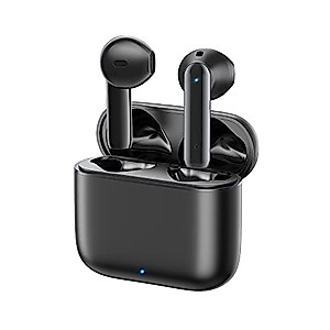 Lasuney T72 True Wireless Earbuds, IPX7 Waterproof Bluetooth Earbuds, 30H Cyclic Playtime Headphones with Charging Case and mic for iPhone Android, in-Ear Stereo Earphones Headset for Sport