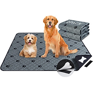 ColorfulLaVie Reusable Pee Pads for Dogs, Washable Puppy Pee Pads Waterproof Dog Training Pads, Fast Absorbent Pet Pads for Dog Bed Mats, Anti-Slip Pet Training Pads with Hook&Loop Pet Supplies