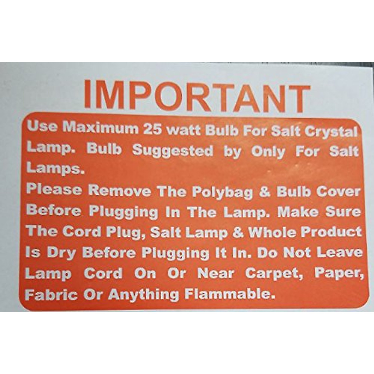 Himalayan Glow Salt Lamp with Dimmer Switch 5-7 lbs