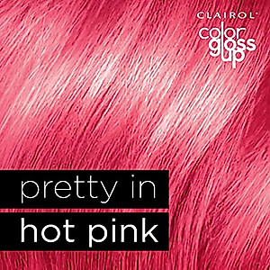Clairol Color Gloss Up Temporary Hair Dye, Pretty In Hot Pink Hair Color, Pack of 1