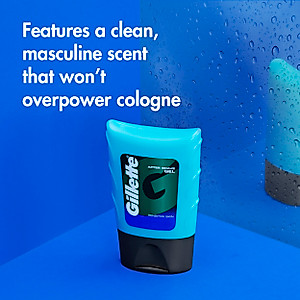 Gillette After Shave Gel for Men, Aftershave for Men, After Shave Lotion for Men, Calms, Soothes and Refreshes Sensitive Skin, Light Fragrance, 2.5 oz, Pack of 6, After Shave Cologne Men, Aftershave