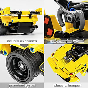 PREPOP Race Car Building Toys for 6-10 8-12 Year Old Boys - Christmas Birthday Gifts for Kids, 2in1 STEM Remote Control Building Kit for Age 6 7 8 9 10 11 12+