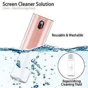 Touchscreen Mist Cleaner, Screen Cleaners Spray, DauMeiQH Laptop Cleaning Kit for Electronic Cell Phone iPhone, iPad, Computer, Tablet, MacBook Pro, PC, Monitor, TV, LCD Flat Screens, Eyeglass - Pink
