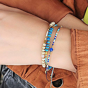 KELITCH Seed Beaded Friendship Bracelets Thin Rope Bracelets Women New Handmade Jewelry