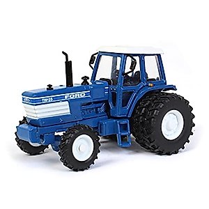 Spec Cast Ford TW-35 Tractor FWA with Duals Blue with White Top 1/64 Diecast Model by SpecCast ZJD1899
