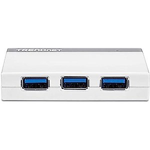 TRENDnet 4-Port USB 3.0 Ultra-Mini Hub, 1M (3ft. USB 3.0 Cable), Up to 5Gbps, Power Adapter Included, Plug &Play, Backwards Compatibility with USB 2.0/USB 1.1, TU3-H4