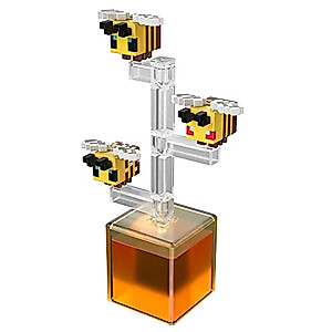 Mattel Minecraft Bees Action Figure, 3.25-in, with 1 Build-a-Portal Piece & 1 Accessory, Building Toy Inspired by Video Game, Collectible Gift for Fans & Kids Ages 6 Years & Older