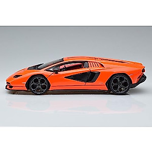 Lambo Countach LPI 800-4 Orange with Red Interior Special Edition 1/18 Diecast Model Car 31459OR