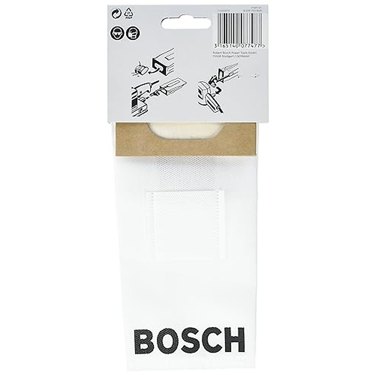 Bosch 3x Dust Bag (Accessories for Belt, Random Orbit, Orbital Sanders and Universal Routers)