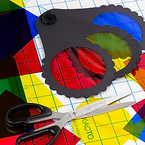 Hygloss Products Cello Sheets - Great for Arts, Crafts, DIY Projects, Classroom Activities, Gift Wrapping and More - 12 x 12 Inches - 4 Colors, 12 of Each - 48 Pack