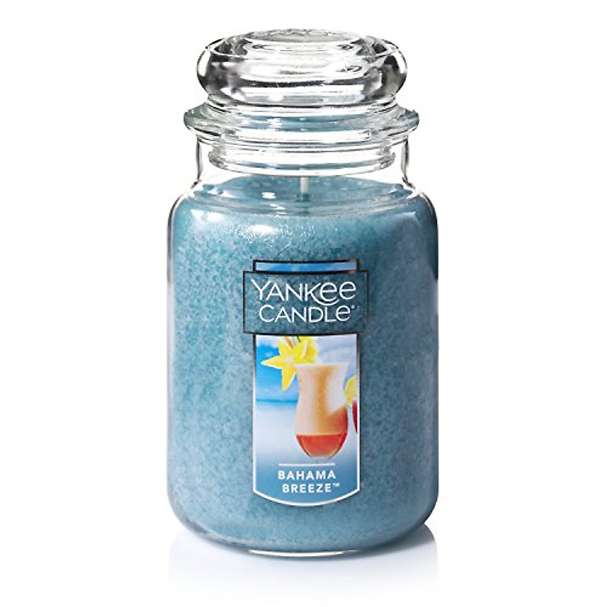 Yankee Candle Large Jar Candle Bahama Breeze & Large Jar Candle, Mediterranean Breeze,1521678Z,Blue